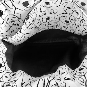 Dog Tote Bag / Dog Breeds Tote Bag / Dog Lovers Tote / Dog Pattern ...
