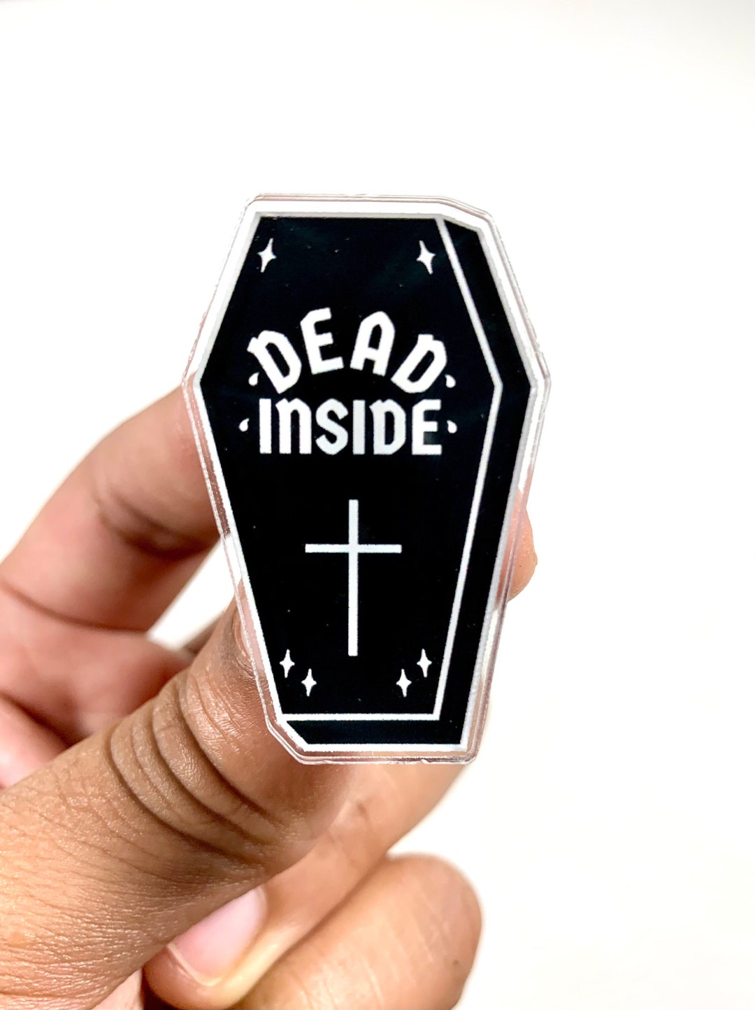 Dead Inside Pin / Dead Pin / Emo Pins / Goth Pins / Dark Sayings Pin ...