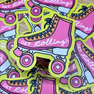 Roller Skating Sticker / Skating Sticker / Rollerblading Sticker / Get ...