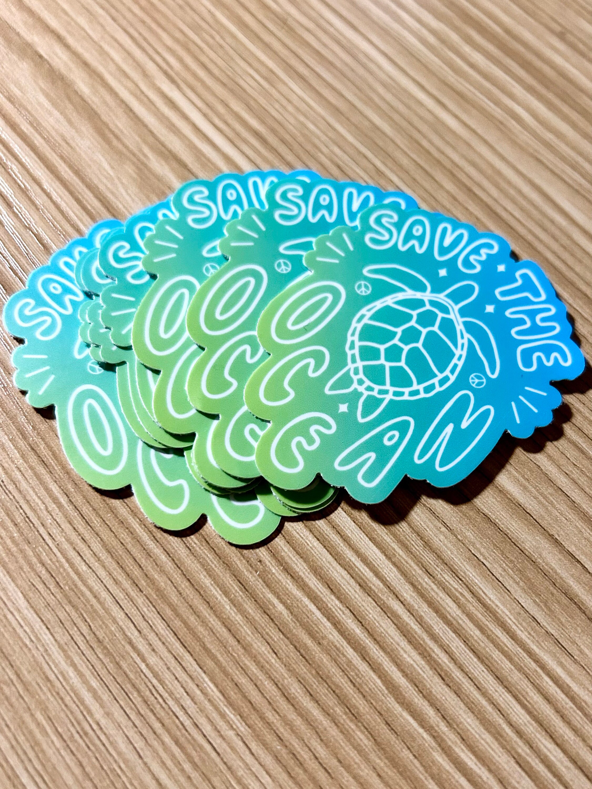 Save the Ocean Sticker / Turtle Sticker Aquarium Sticker / - Etsy