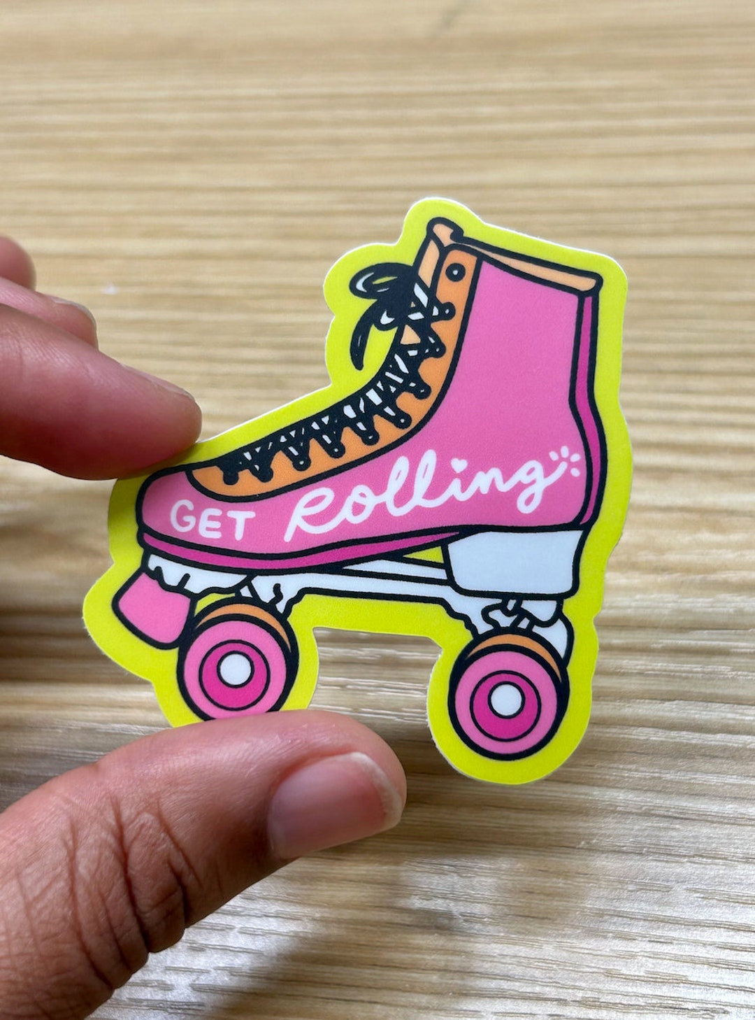 Roller Skating Sticker / Skating Sticker / Rollerblading Sticker / Get ...