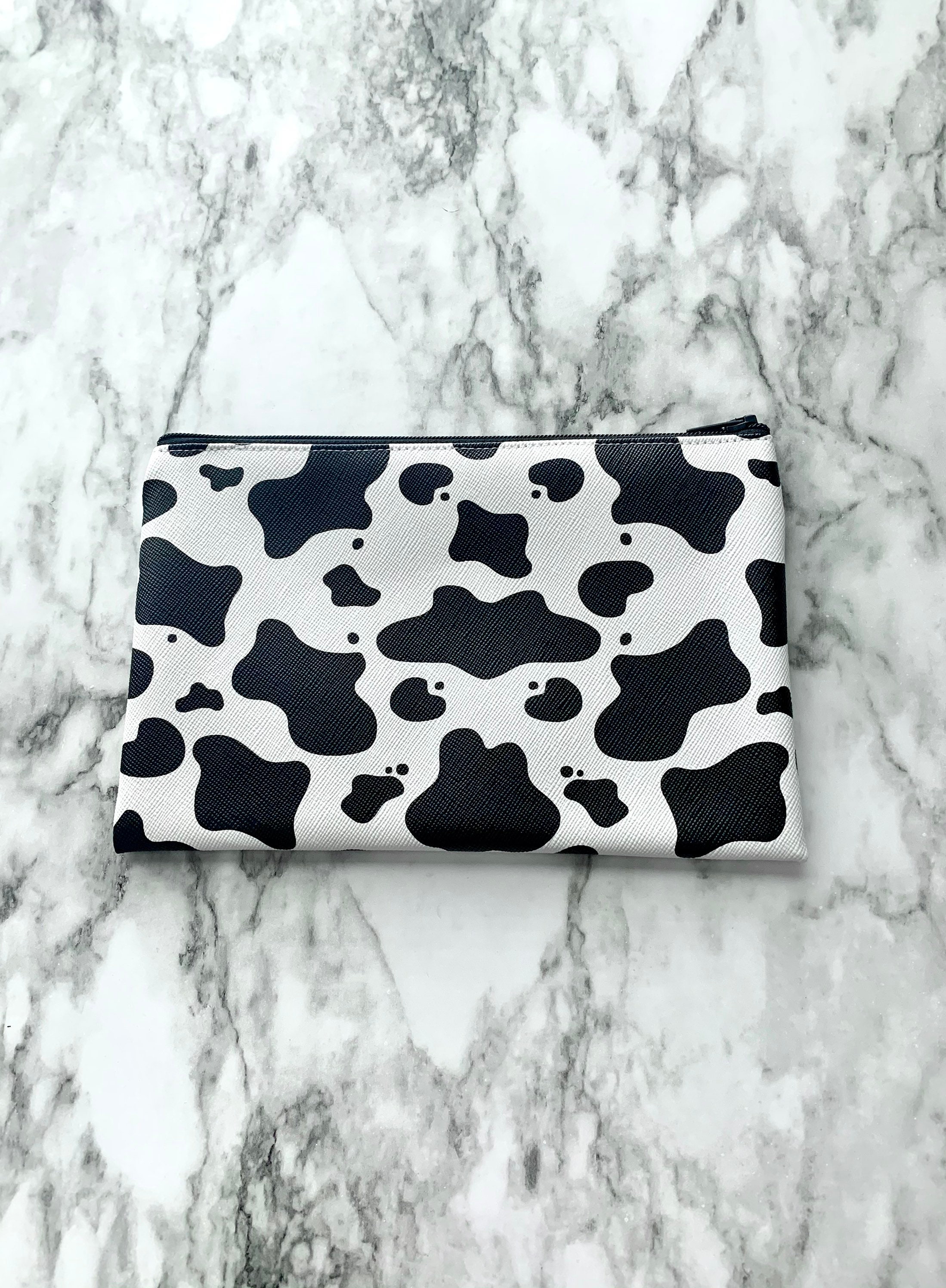 Cow Print Pouches / Cow Print Make up Bag / Handmade Gift / Cow Print ...