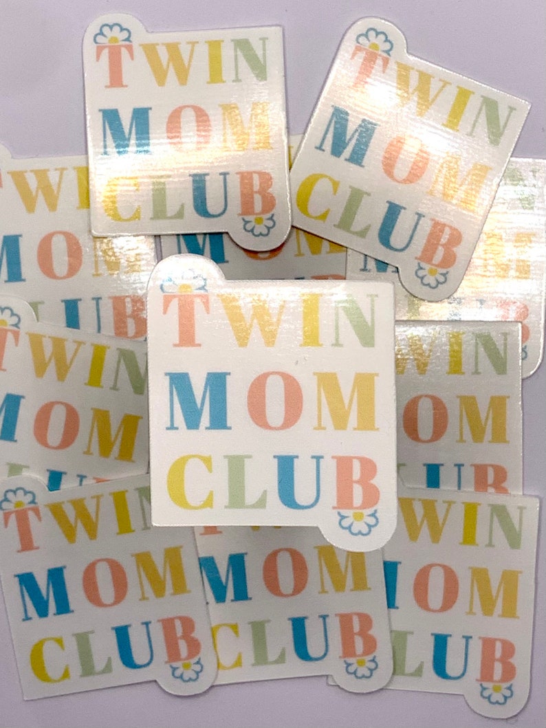 Twin Mom Sticker / Gift for Twin Moms / Twin Mom Club / Twin - Etsy