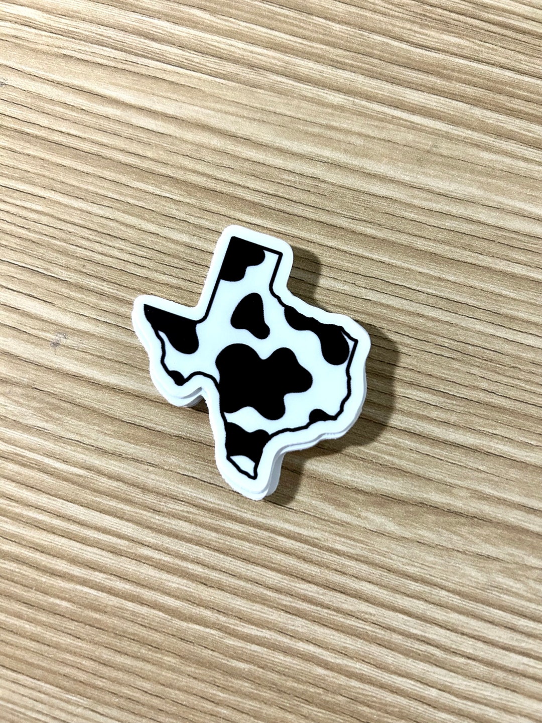 Texas Cow Print Sticker / Texas Sticker / Cow Print Sticker / Tx ...