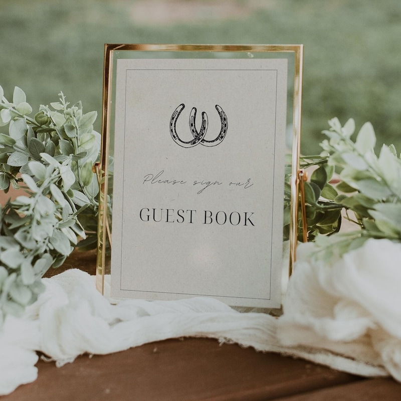 Western Rustic Sign in Book - Etsy