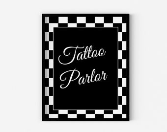 Bad Two the Bone Birthday Tattoo Parlor Sign - Etsy