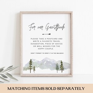 Editable Mountain Wedding Welcome Sign Template Forest Wedding Sign ...
