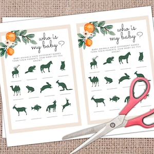 Printable Baby Shower Game Bundle Cutie Theme Fun Shower Ideas Little ...