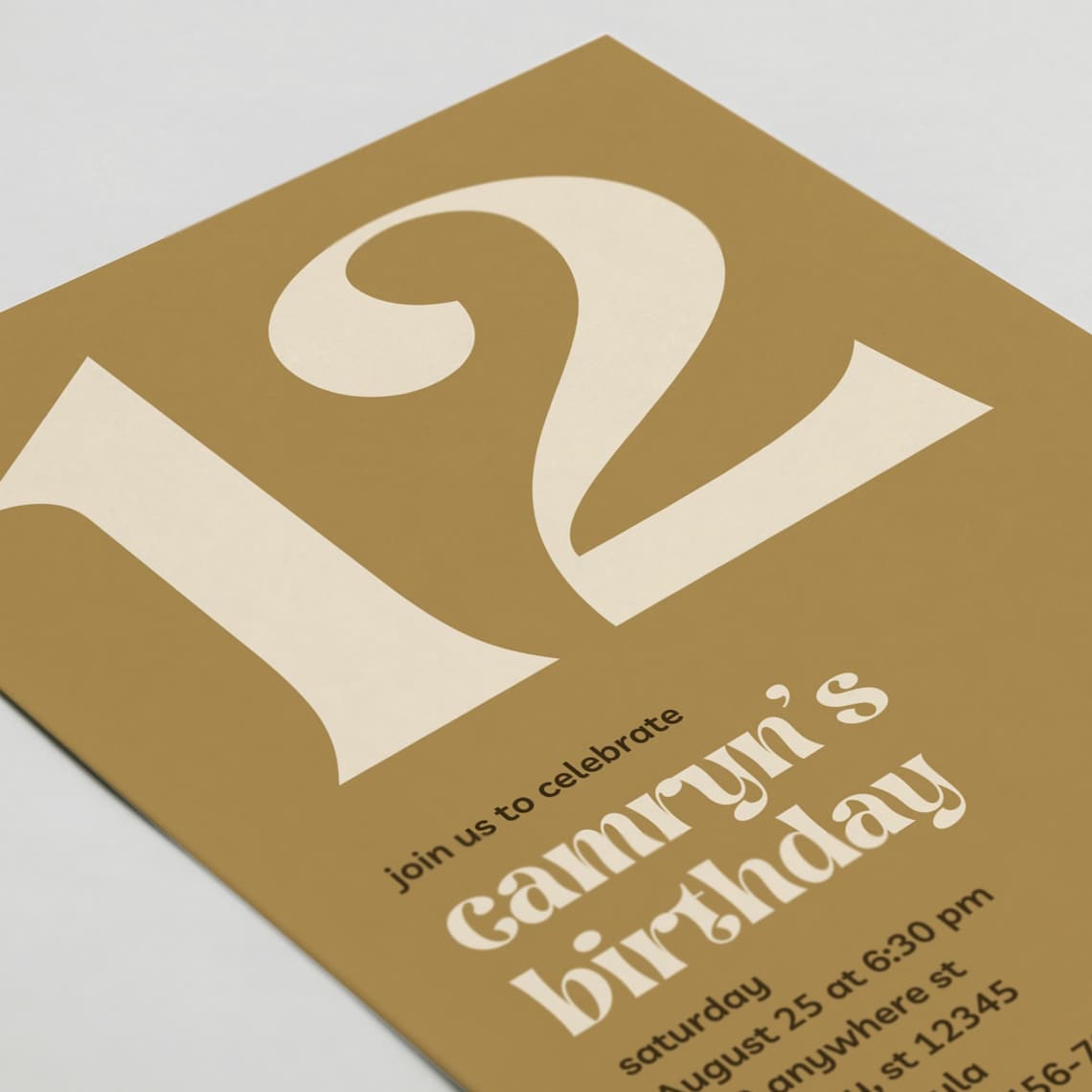 Editable 12th Birthday Invitation Girl Retro Birthday Party Boho Tween ...