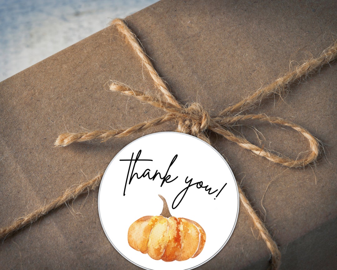 Printable Pumpkin Thank You Tags, Insant Download, Pumpkin Party Favors ...