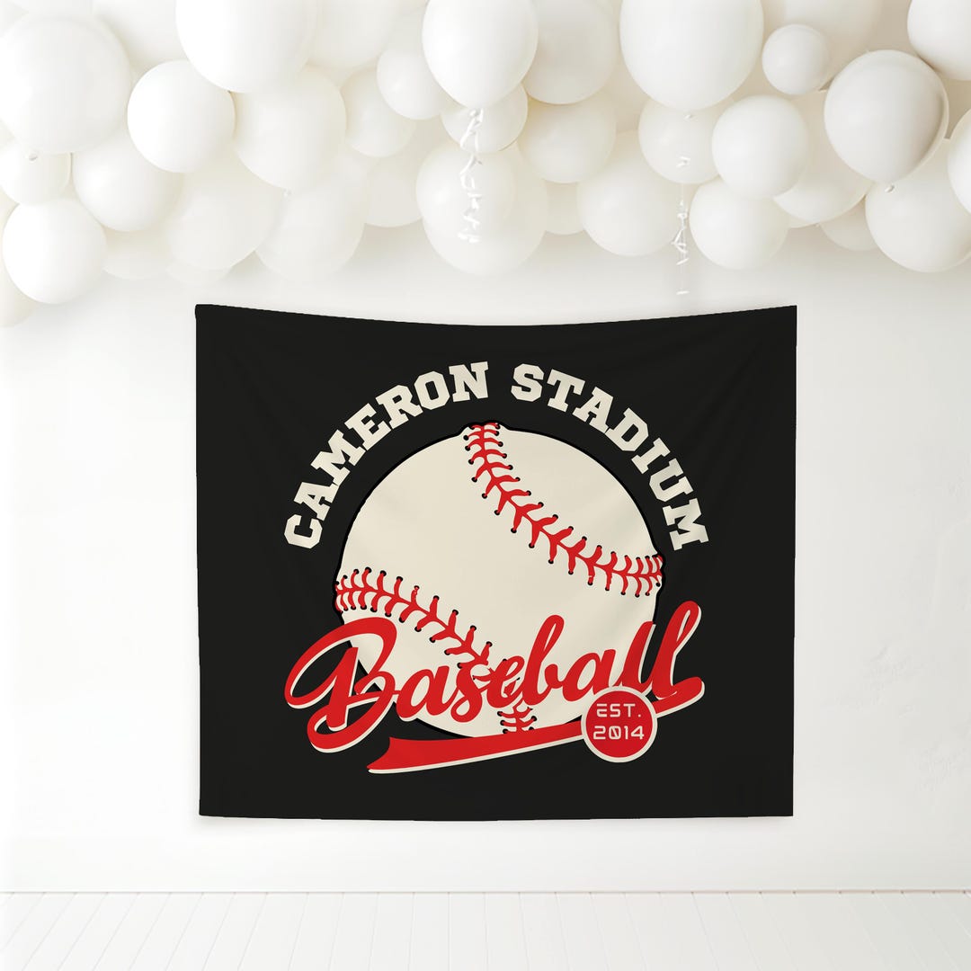 Baseball Birthday Backdrop Boy Birthday Ideas Sports Theme Photo ...