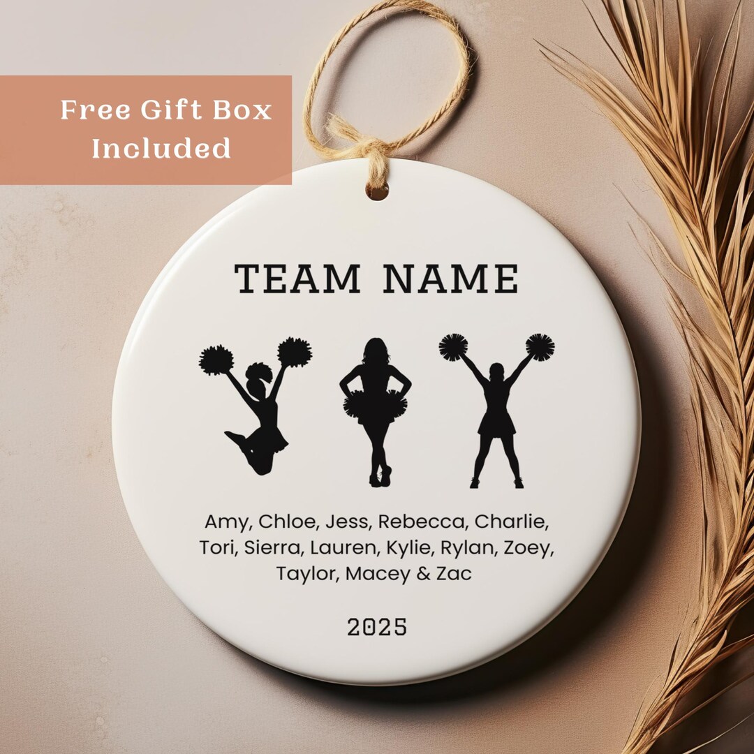 Personalized Cheer Team Gift Custom Pom Squad Gift Drill Team Gift Team ...
