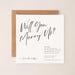 Editable Officiant Proposal Card Template Minimalist Will You Be Our ...