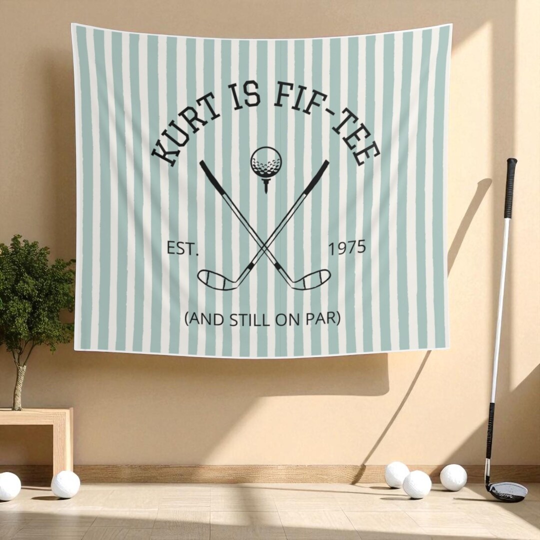 Golf 50th Birthday Welcome Sign Fif-tee Birthday Custom Backdrop Men ...