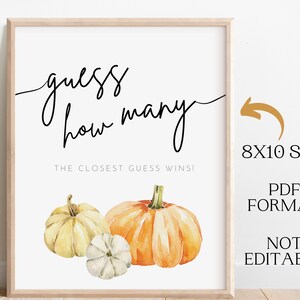 Printable Guess How Many Game How Many Pumpkins Are in the Jar Game ...