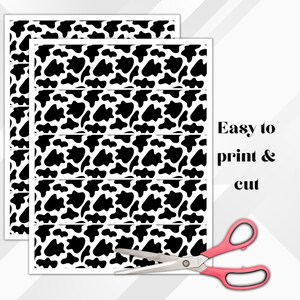 Printable Cow Print Water Bottle Labels Instant Download Cow Birthday ...