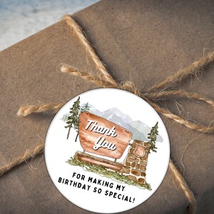 Printable National Park Birthday Thank You Tags, National Park Party ...