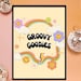 Printable Groovy Birthday Party Decor Groovy Goodies Dessert Table Sign ...