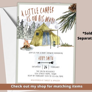 Editable Camping Welcome Sign Three Sizes Camping Baby - Etsy