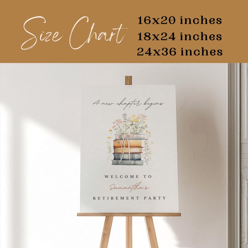 Editable Storybook Retirement Welcome Sign Teacher Book Theme ...