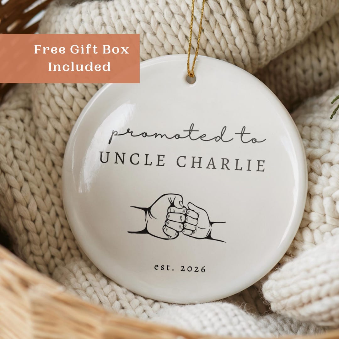 Uncle Promotion Personalized Gift Baby Reveal Uncle Announcement New ...