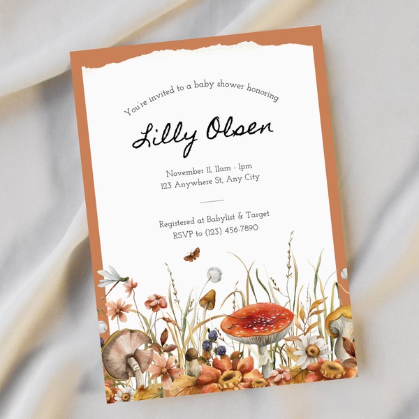 Enchanted Mushroom Baby Shower - Etsy