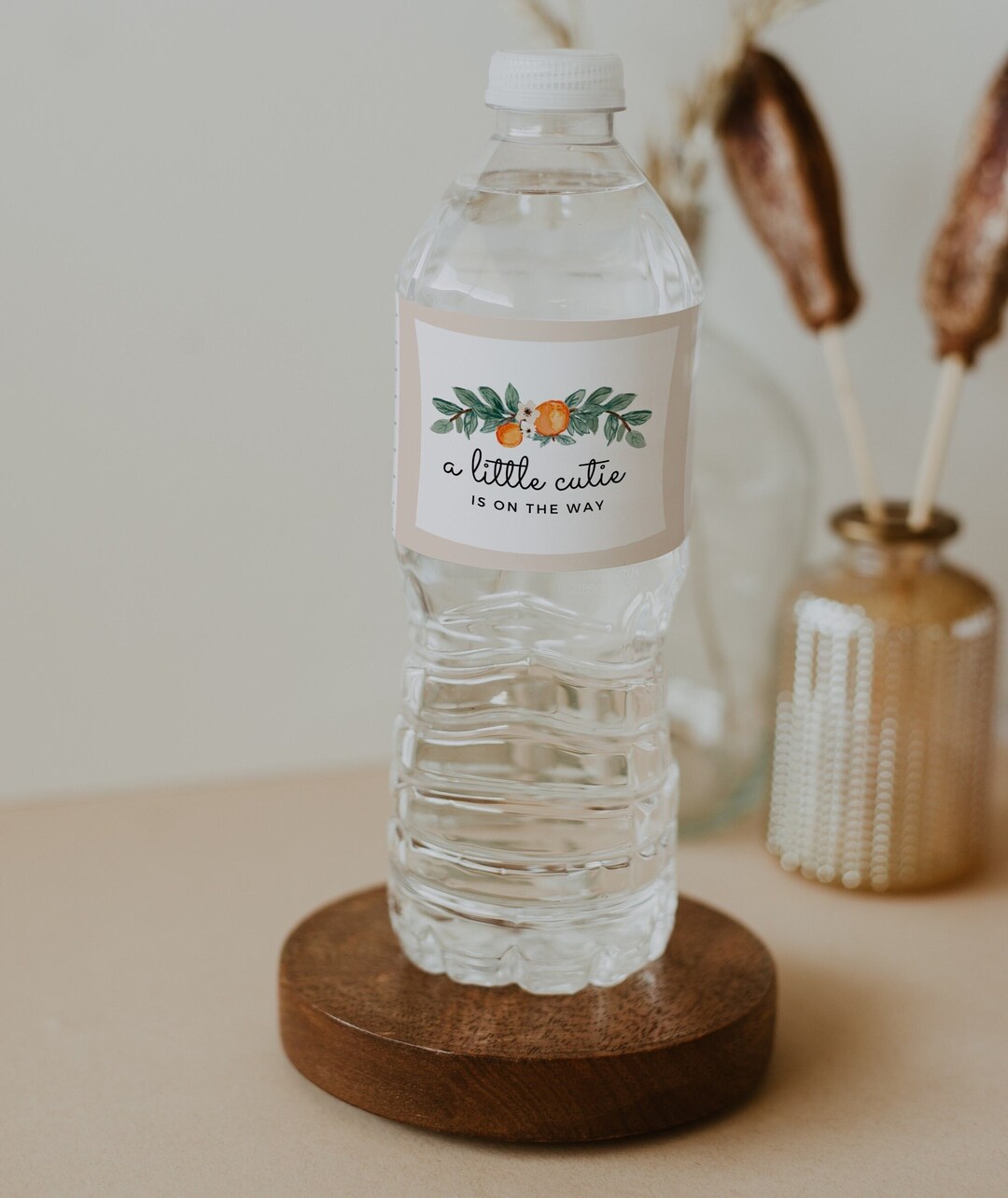 Printable Cutie Baby Shower Water Bottle Label Cutie Theme Shower ...