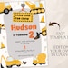Editable Construction Birthday Party Invitation Construction - Etsy