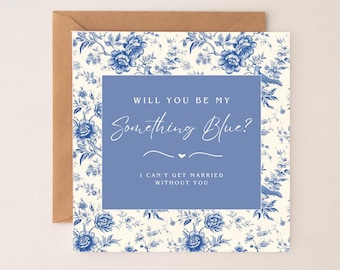 Something Blue Crew Card Digital Download Template - Etsy