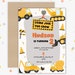Editable Construction Birthday Party Invitation Construction - Etsy