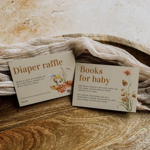 Editable Mushroom Baby Shower Invitation Set Books Request Card Diaper ...
