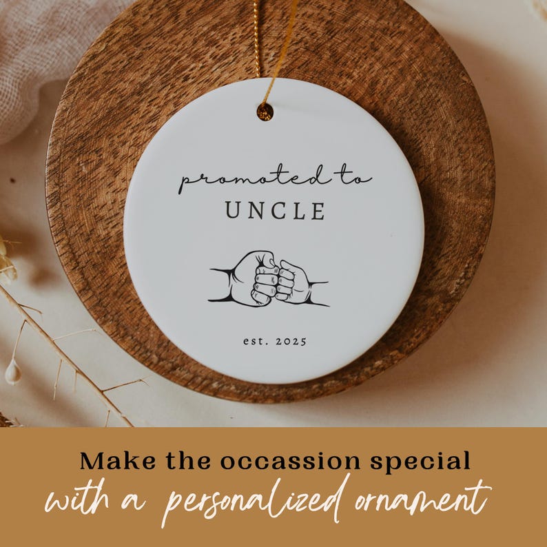 Uncle Promotion Personalized Gift Baby Reveal Uncle Announcement New ...