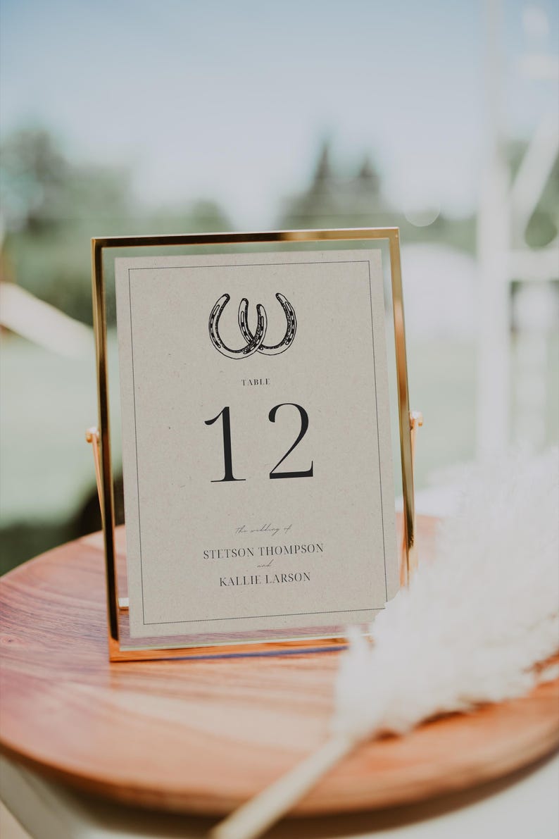 Editable Western Wedding Table Numbers Southwestern Wedding Table Decor ...