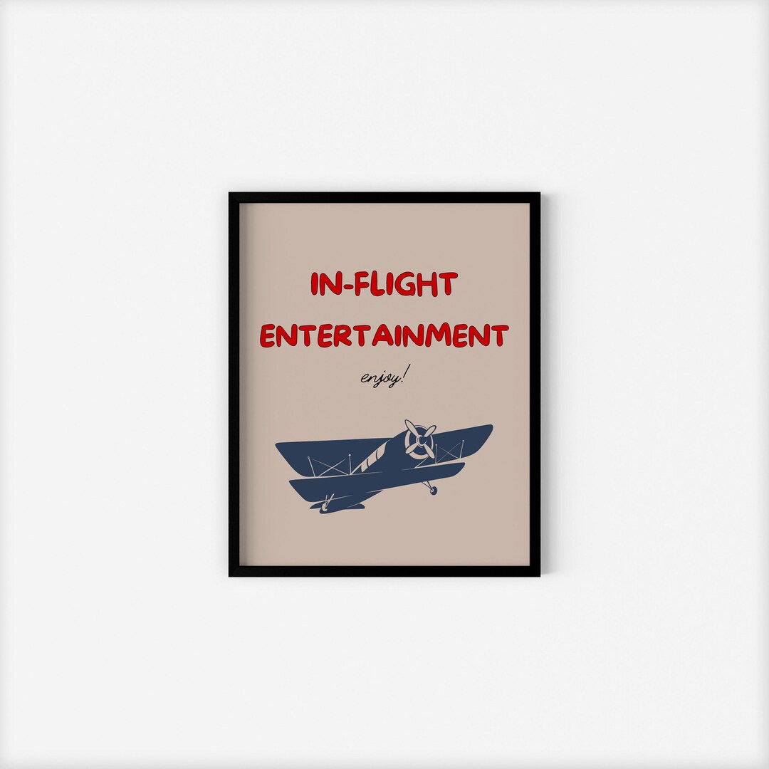 Printable Vintage Airplane Birthday Party Activity Sign Travel Theme ...
