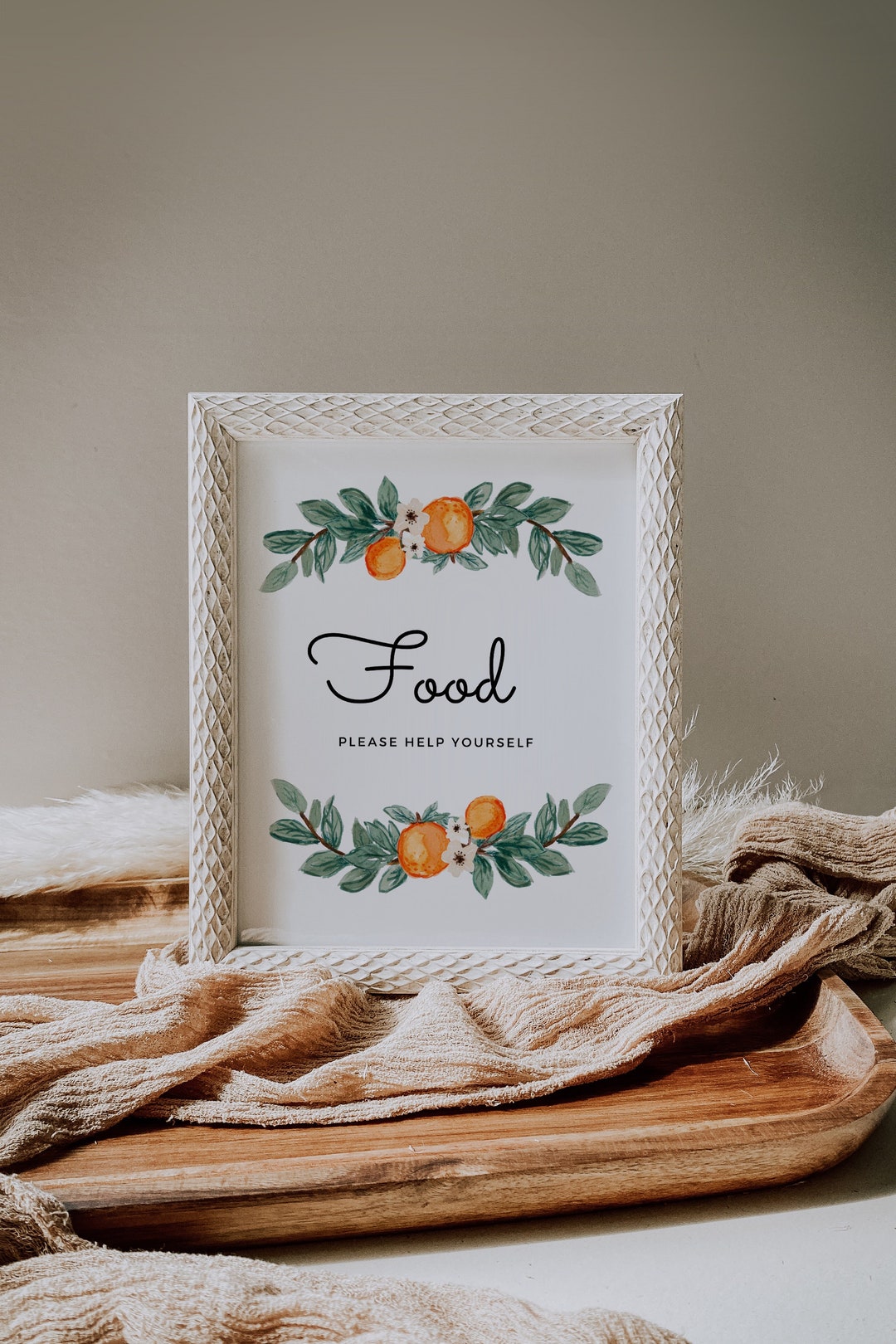 Cutie Baby Shower Printable Food Sign Baby Shower Cutie Theme Table ...