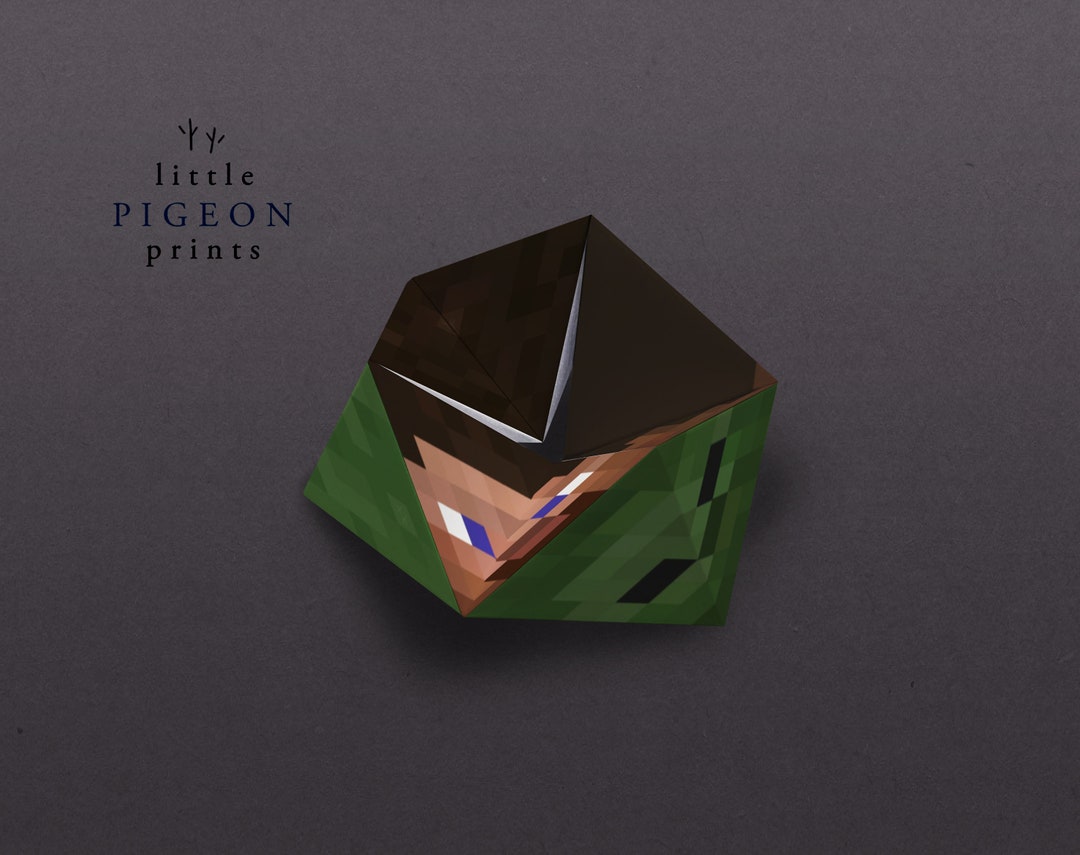 Minecraft Faces Characters Fidget Flexagon Printable Digital Download ...