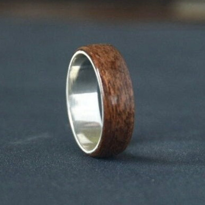 Wood Metal Ring - Etsy