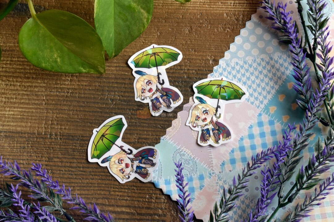 Kaveh Umbrella Holographic Sticker / Genshin Impact Waterproof ...