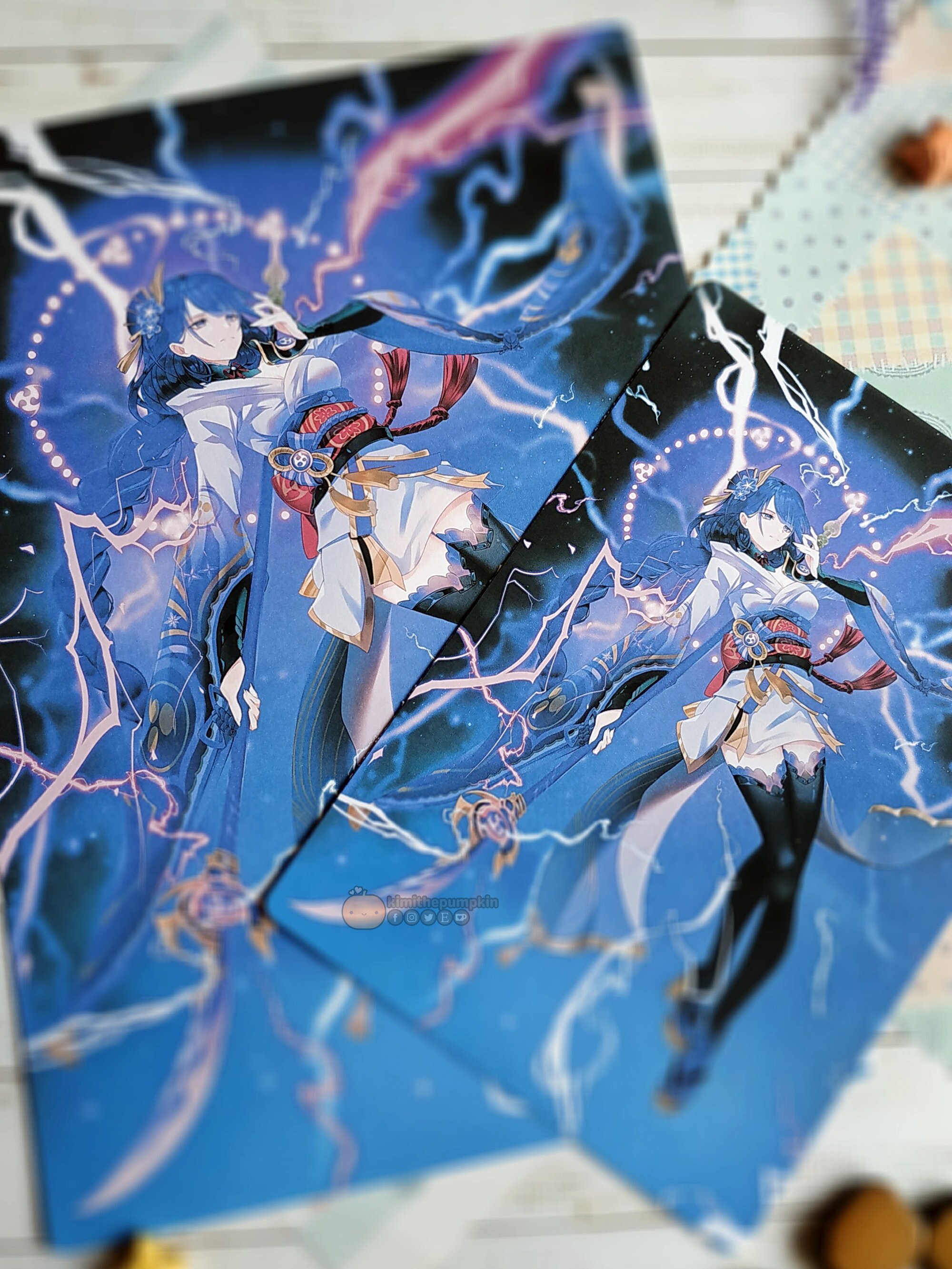 Raiden Shogun Art Print / Genshin Impact Wall Art/ A4 / A5 / - Etsy UK