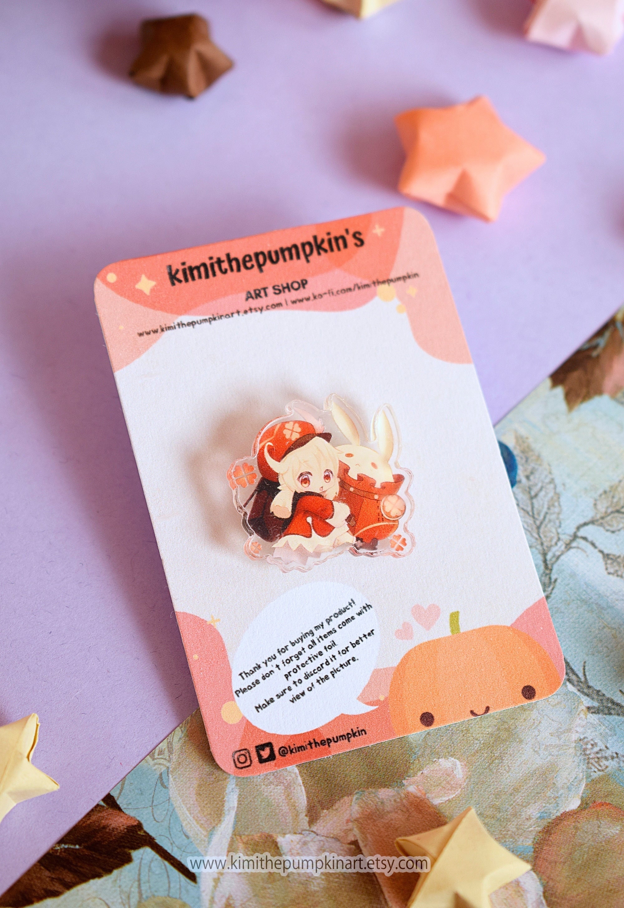 Klee Acrylic Pin / Genshin Impact Badge - Etsy