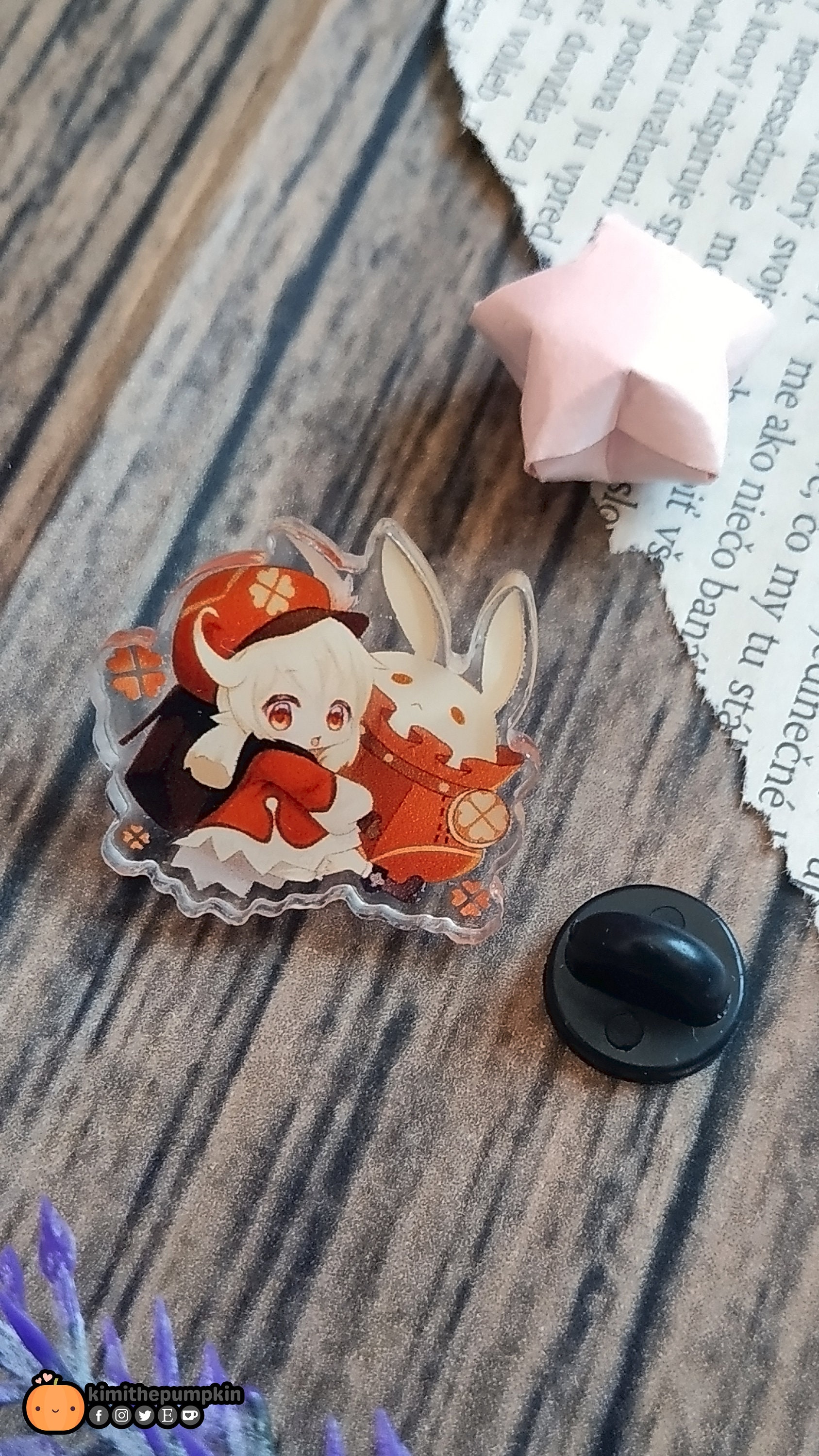 Klee Acrylic Pin / Genshin Impact Badge - Etsy
