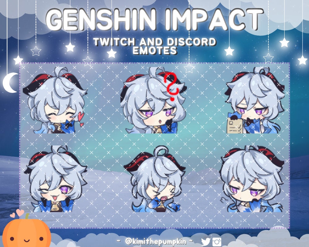 Twitch Animated Emote Genshin Impact Ganyu - Etsy Australia