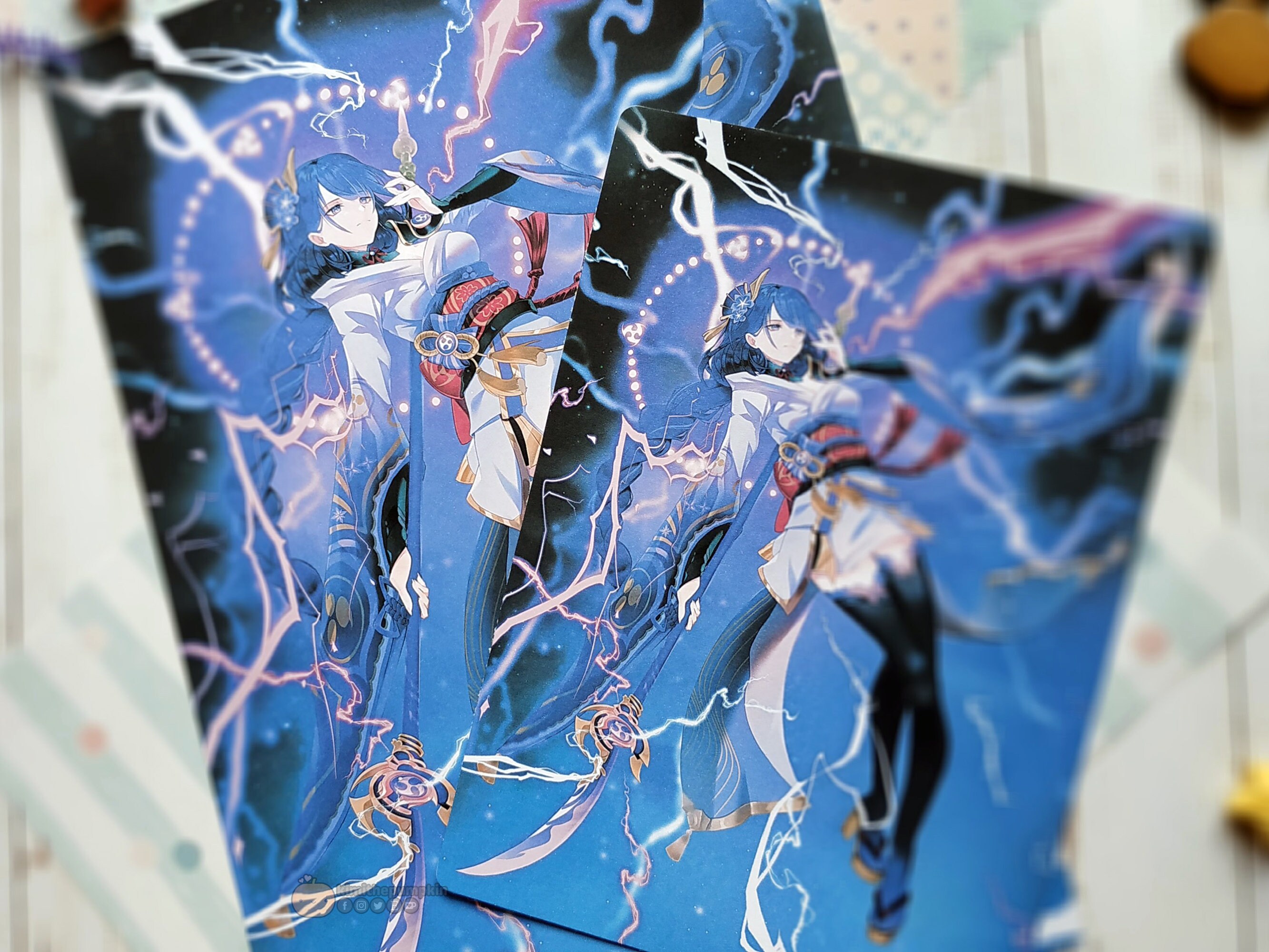 Raiden Shogun Art Print / Genshin Impact Wall Art/ A4 / A5 / - Etsy UK