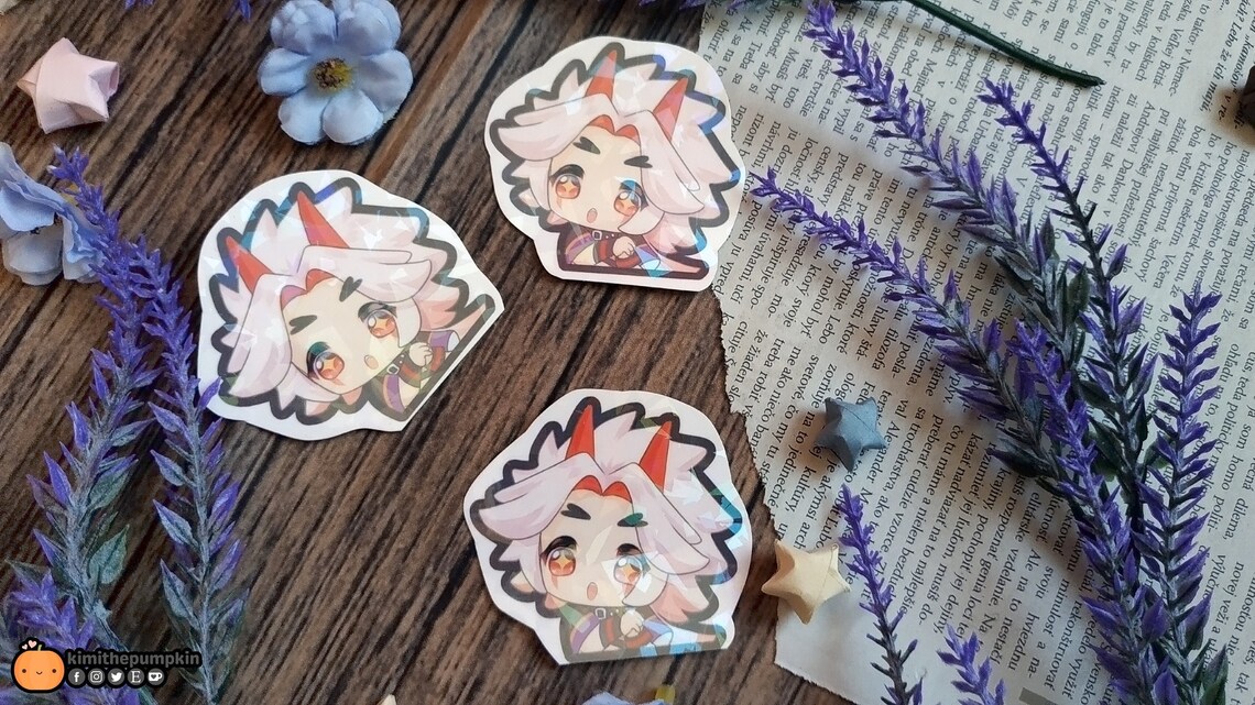 Arataki Itto Sticker / Genshin Impact Stationery - Etsy UK