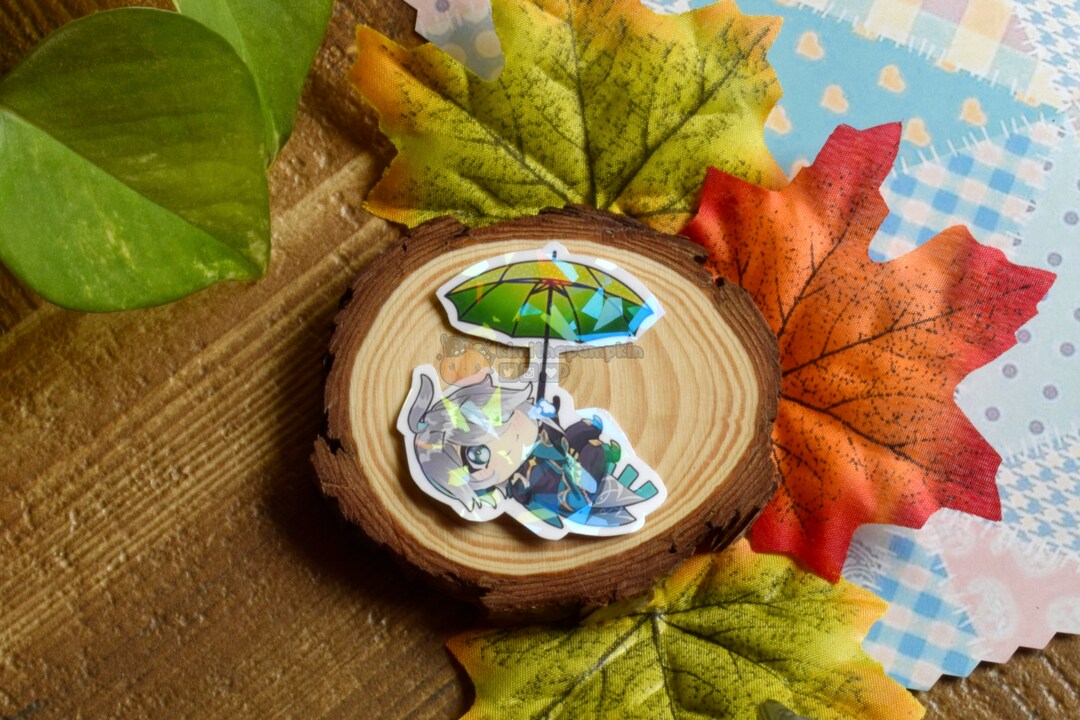 Al Haitham Umbrella Holographic Sticker / Genshin Impact Waterproof ...