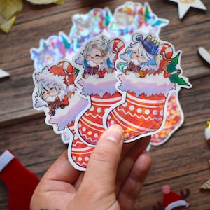 Genshin Impact Christmas Stocking Stickers: Fontaine Characters, Furina ...