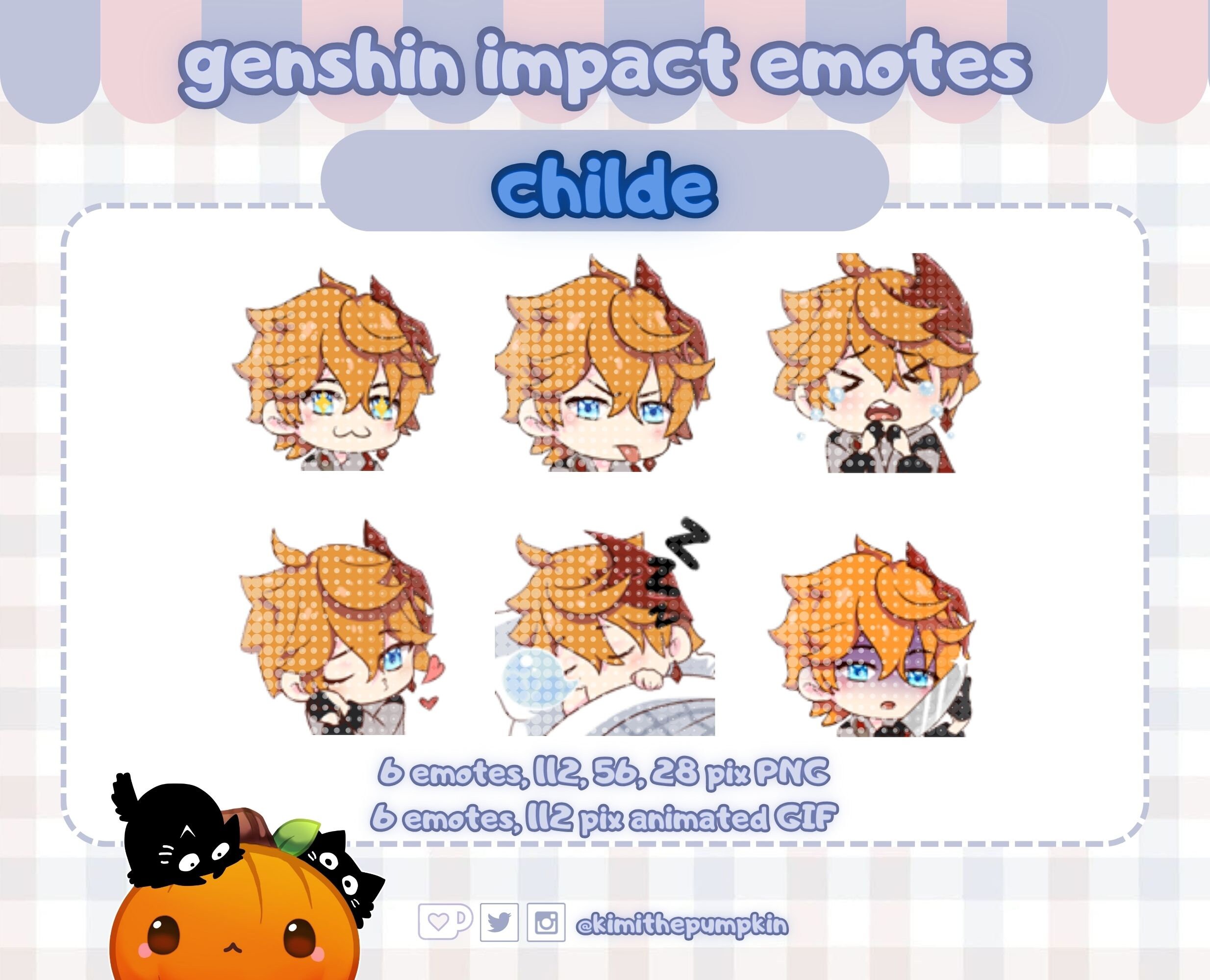 Emotes animados para Twitch Discord o YouTube con Childe / - Etsy México