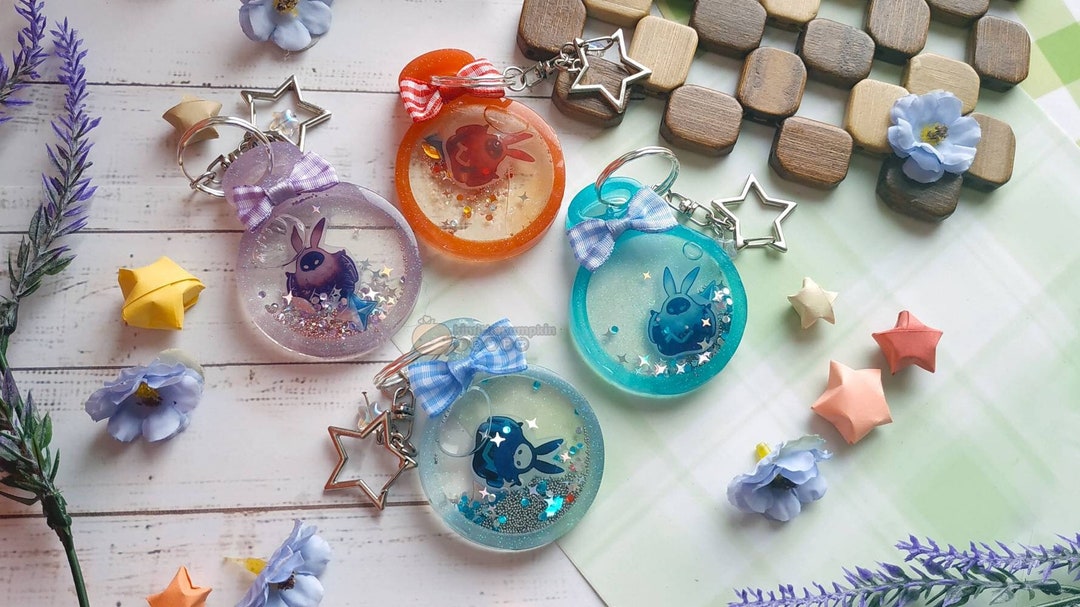 Abyss Mage Quicksand Keychain , Genshin Impact Liquid Tank Charm ...