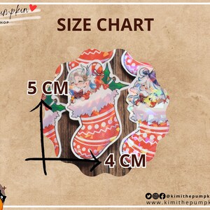 Genshin Impact Christmas Stocking Stickers: Fontaine Characters, Furina ...