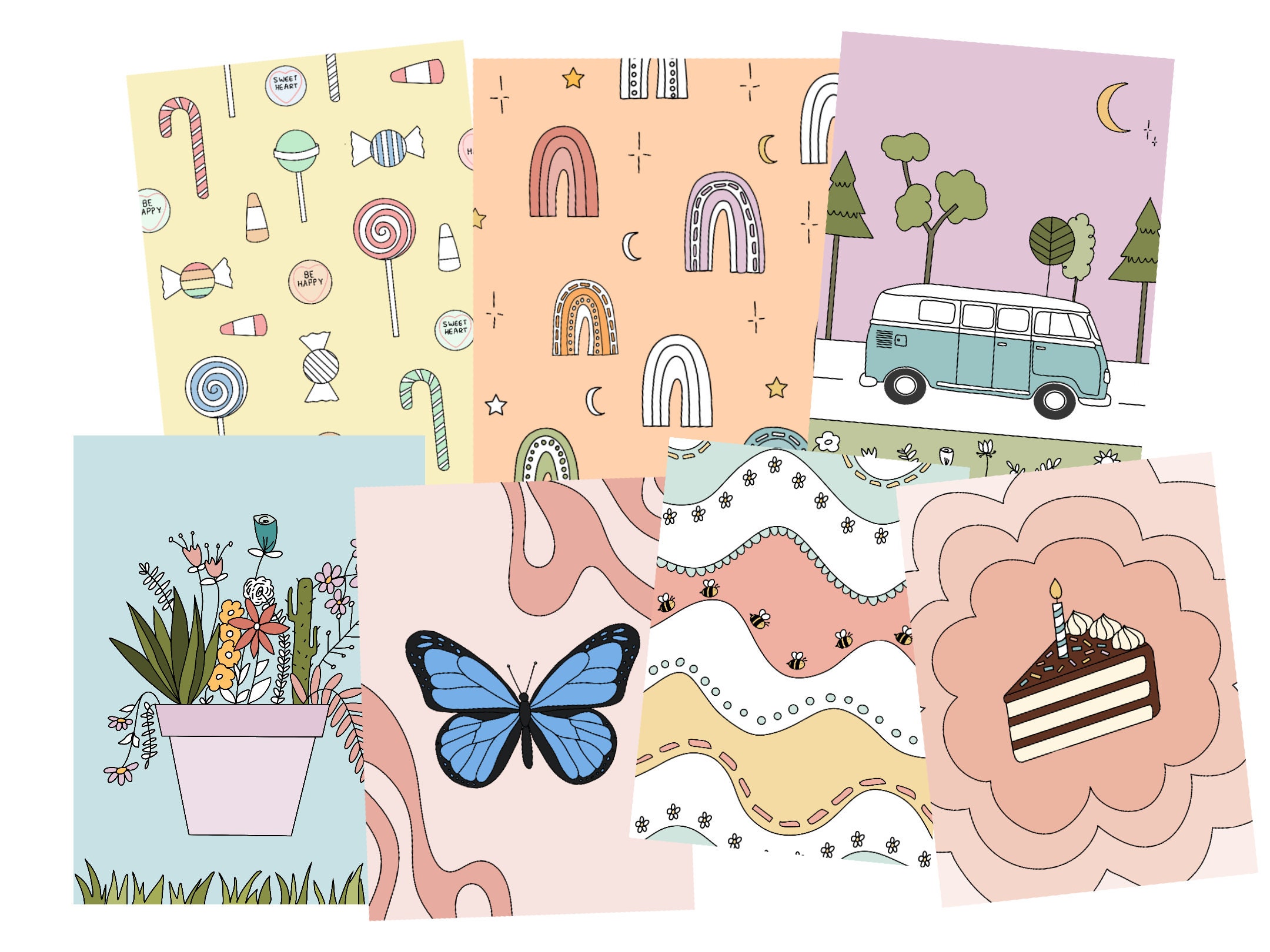 Colouring Book Pages | Digital | Printable | Instant Download - Etsy
